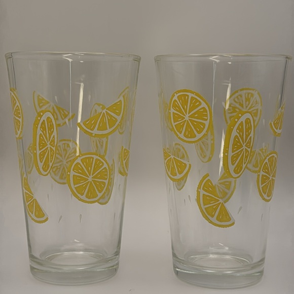 Libbey | Dining | Vintage Libbey Lemon Slice Glasses Set Of 2 | Poshmark